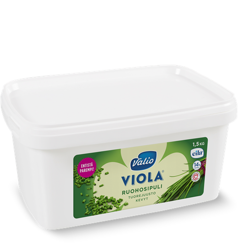 Valio Viola® kevyt ruohosipuli tuorejuusto sanko - Valio