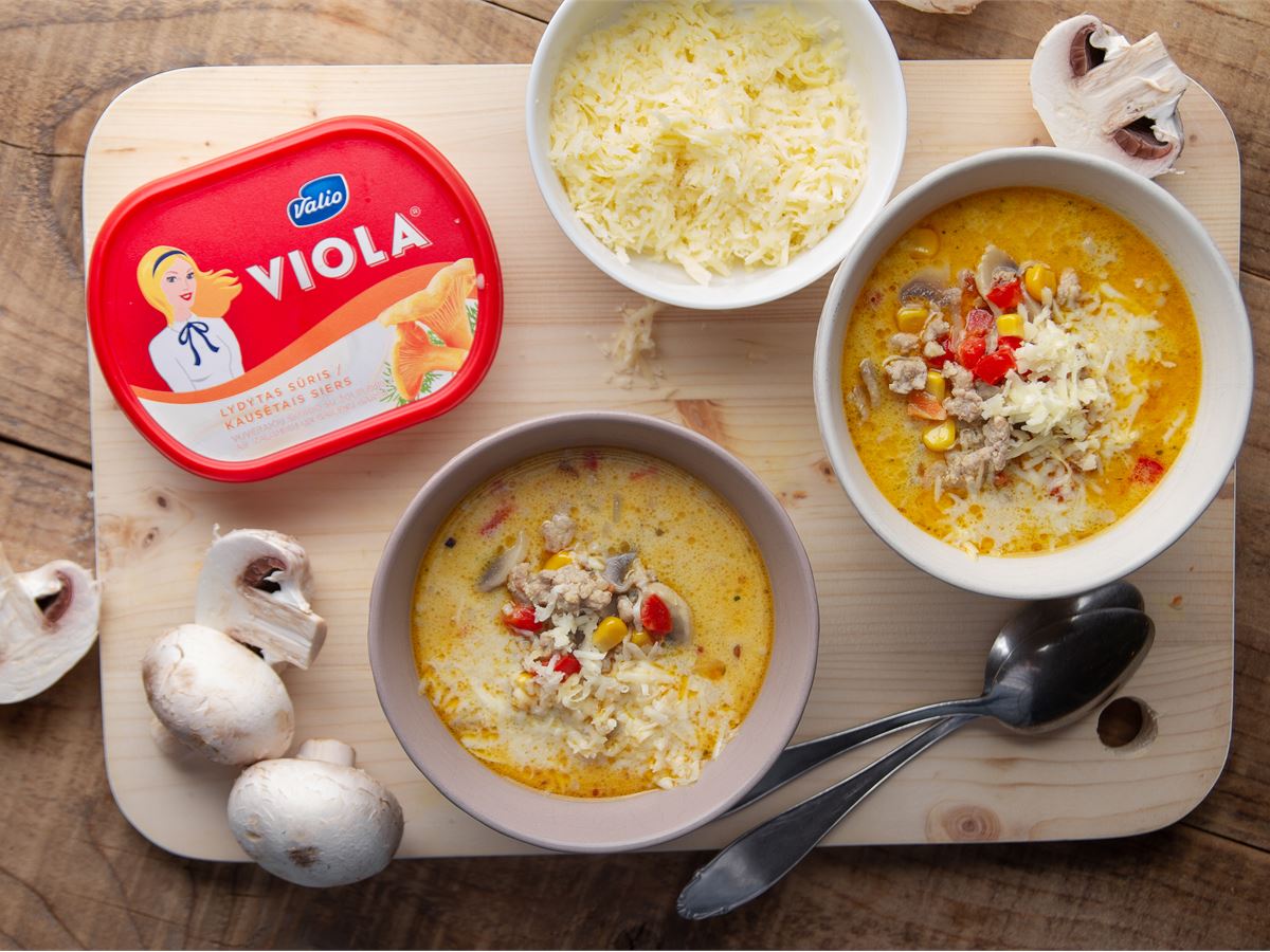 Juustusupp hakklihaga | Valio