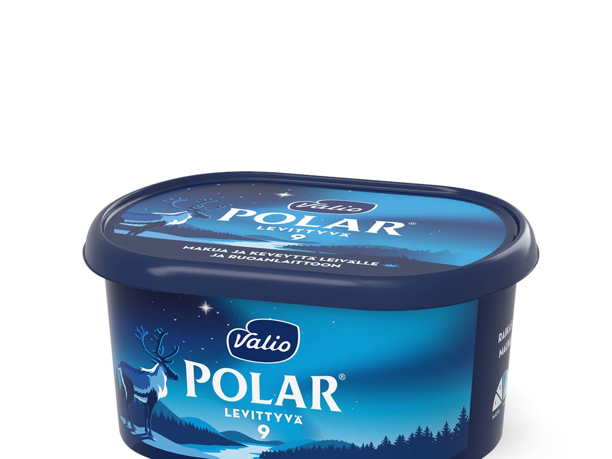 Valio Polar® Levittyvä 9 % maustamaton sulatejuusto laktoositon - Valio