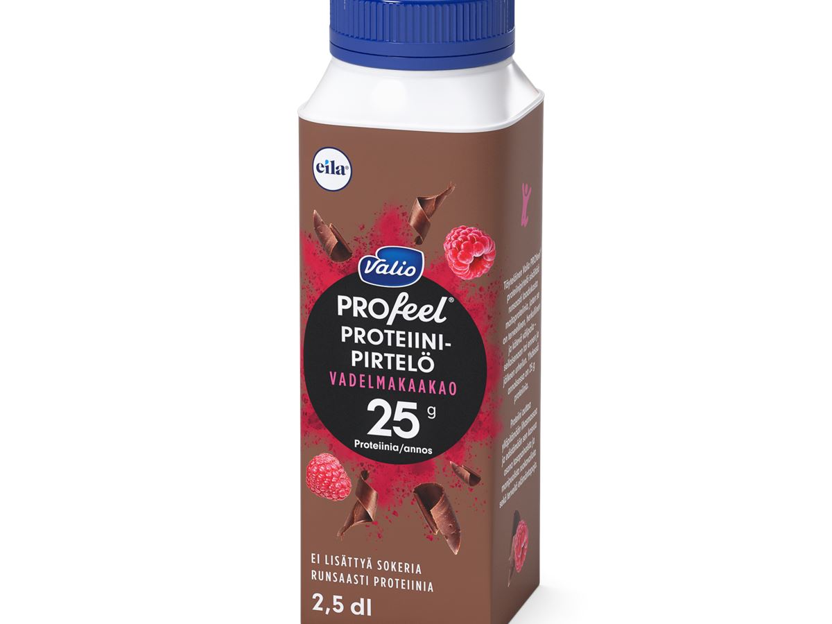 Valio PROfeel® proteiinipirtelö vadelmakaakao | Valio
