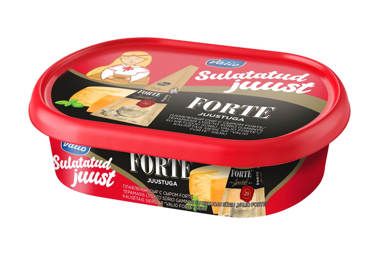 Valio spreadable processed cheese Forte cheese, 185 g | Valio