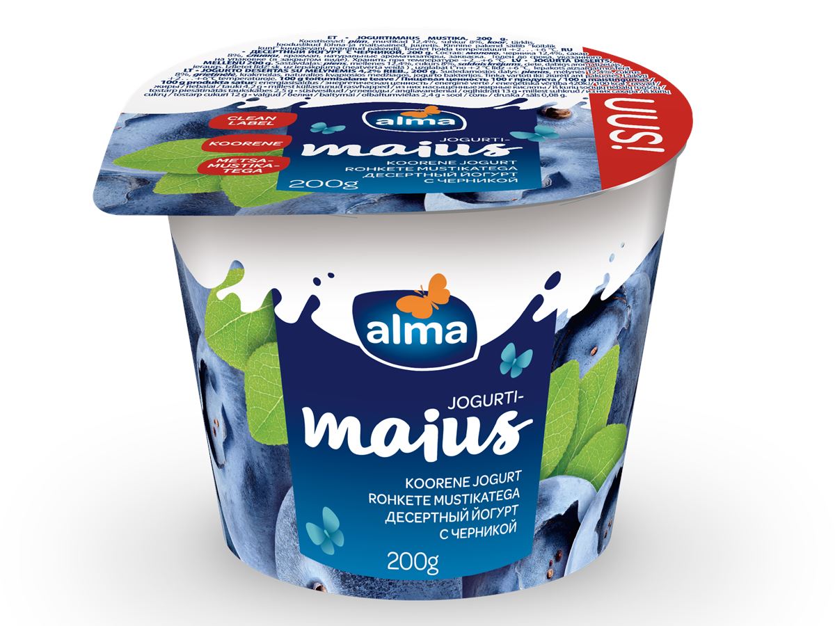 Alma blueberry yoghurt dessert 200g | Valio