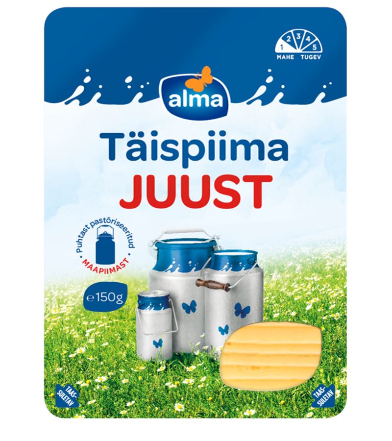 Alma cheese from whole milk, sliced, 150 g | Valio