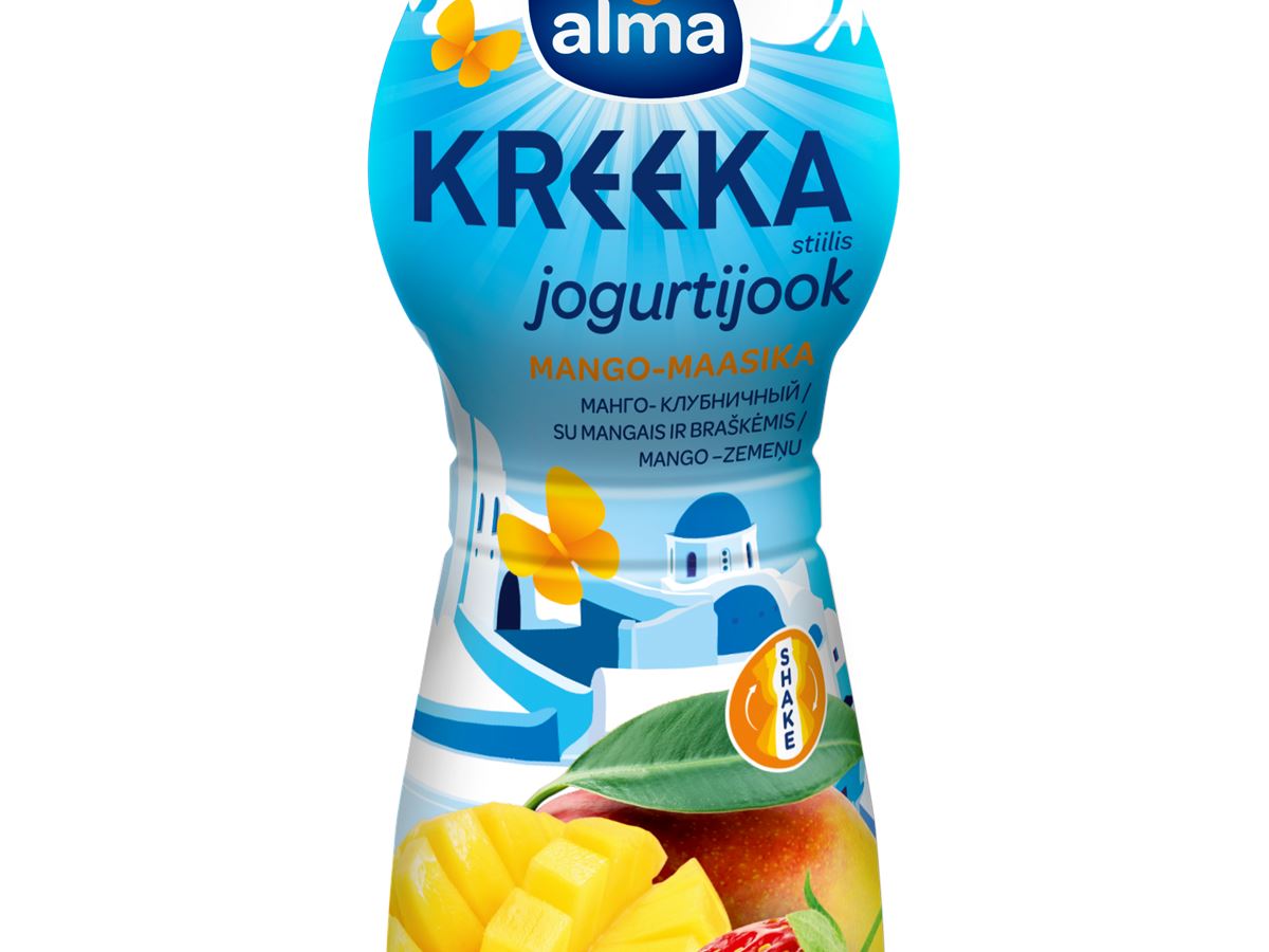 Alma mango-zemeņu grieķu stila jogurta dzēriens, 275 g | Valio