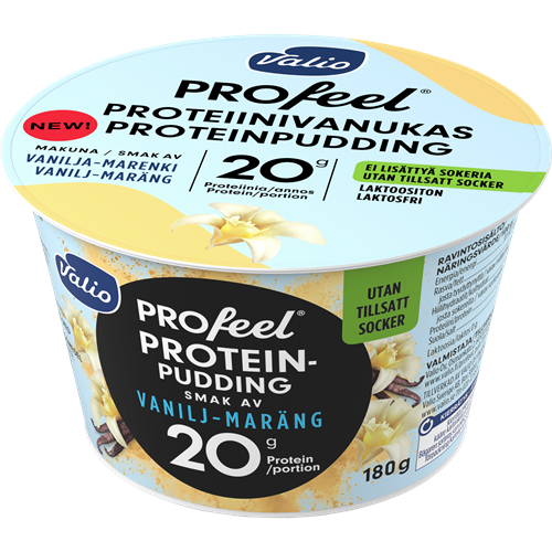 Valio PROfeel® proteinpudding vanilj-maräng - Valio Sverige