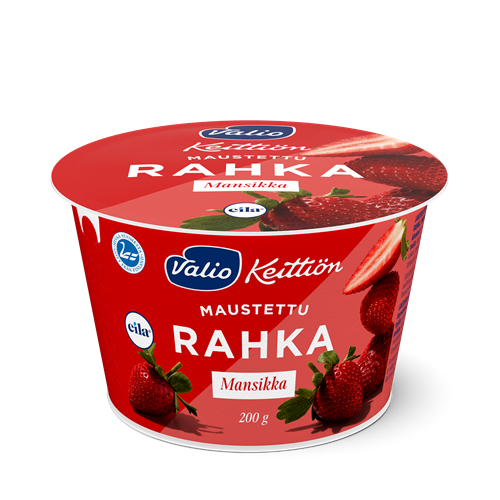 Valio Keittiön maustettu rahka makea mansikka - Valio