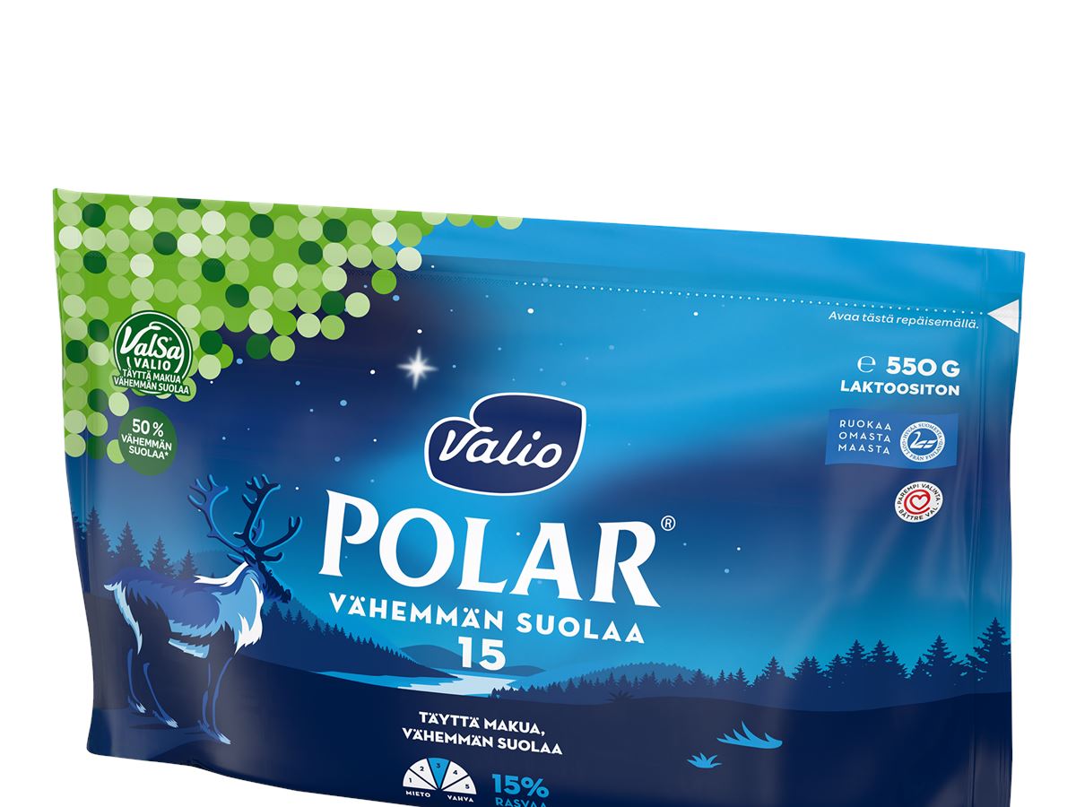 Valio Polar® Vähemmän suolaa 15% ValSa® juusto - Valio
