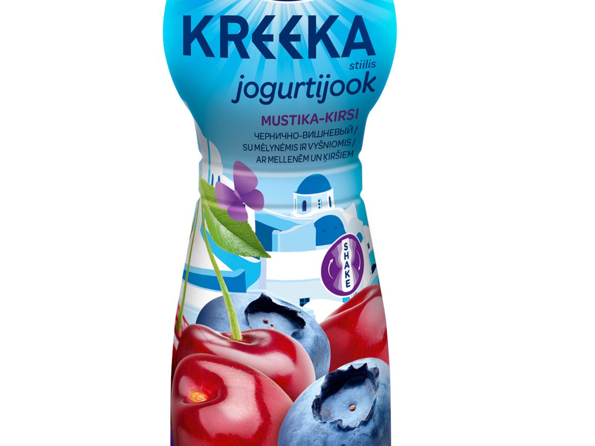 Alma greek style yoghurt drink blueberry-cherry 275g | Valio