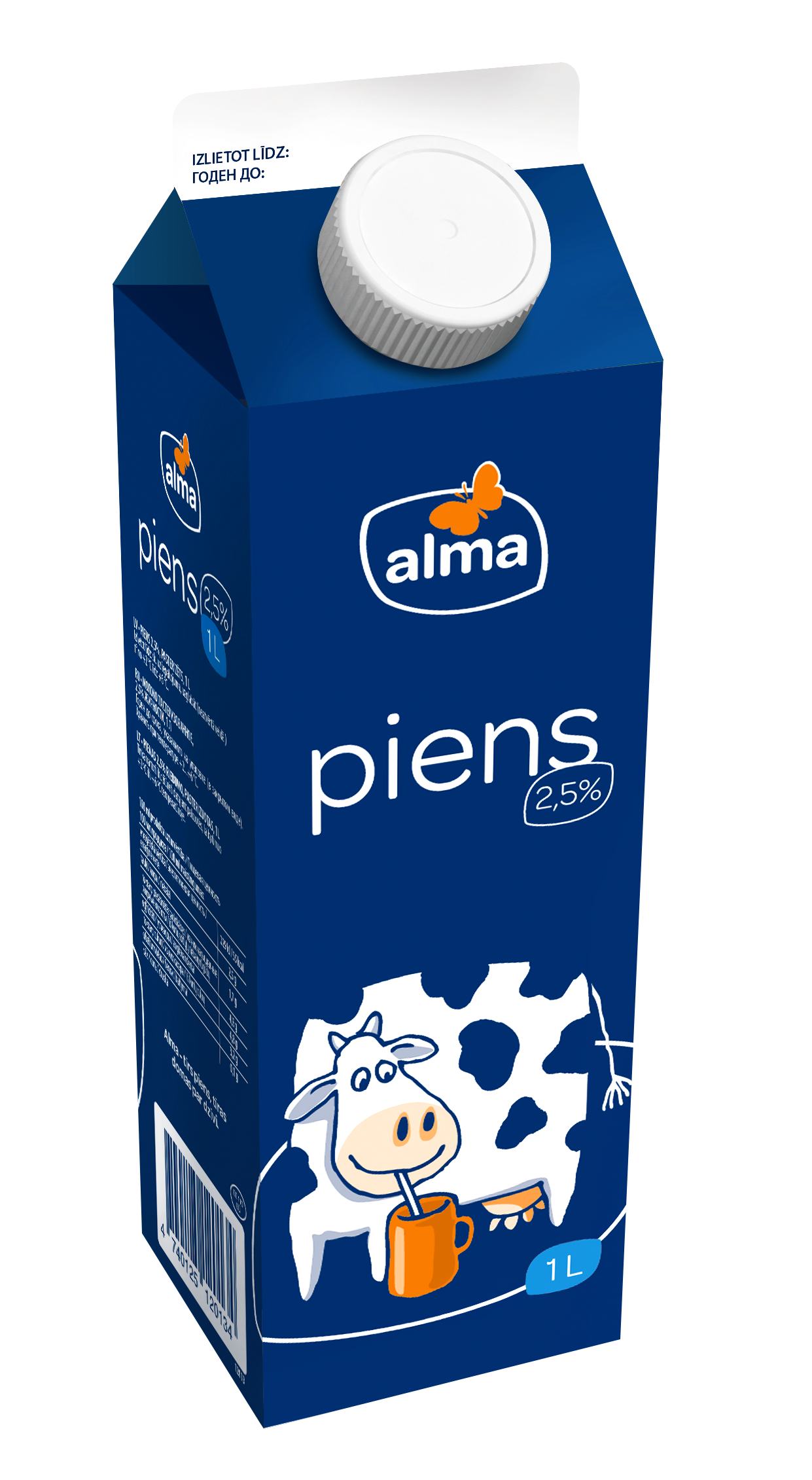 Alma piens 2,5%, 1 l | Valio