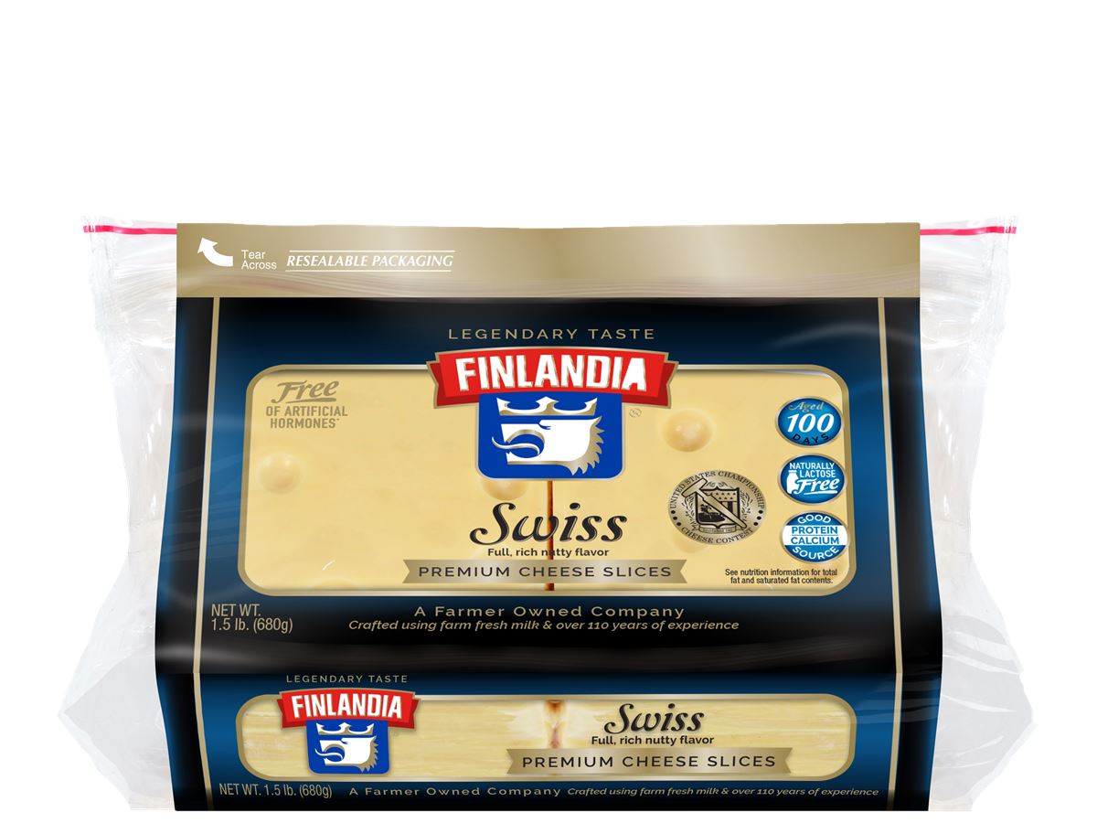 Finlandia Imported Swiss Cheese Sliced Pack | Finlandia Cheese
