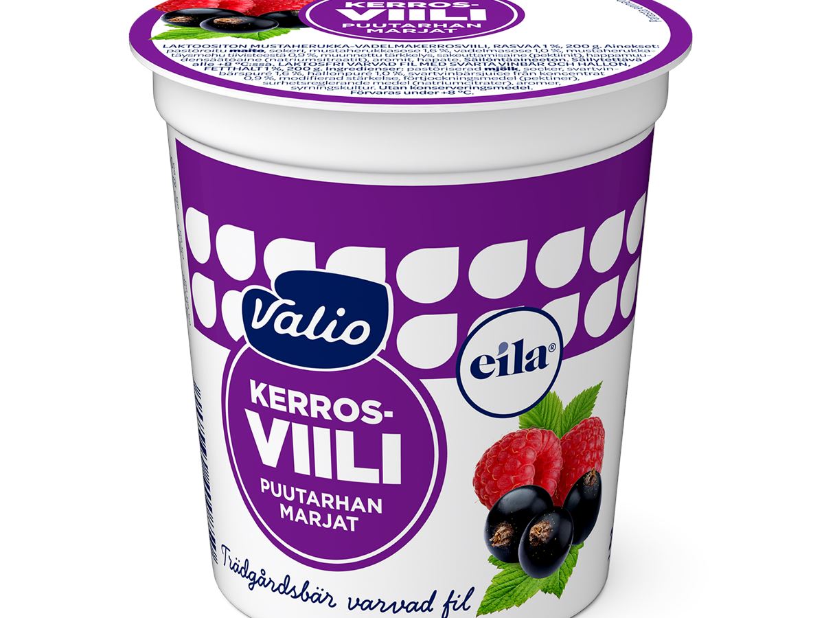 Valio kerrosviili 1 % puutarhan marjat - Valio