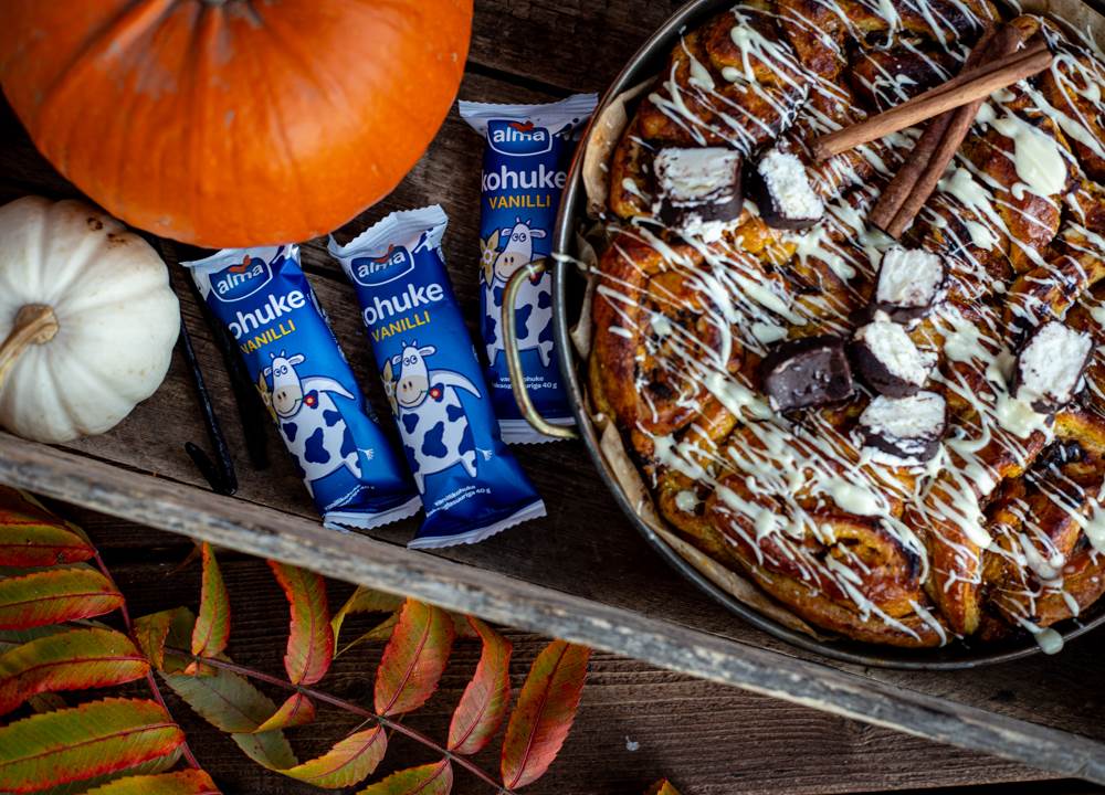 Kõrvitsa-kaneelisai kohukestega | Valio