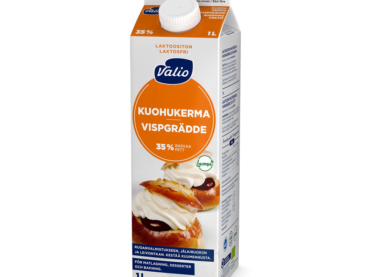 Valio kuohukerma laktoositon, luomu - Valio