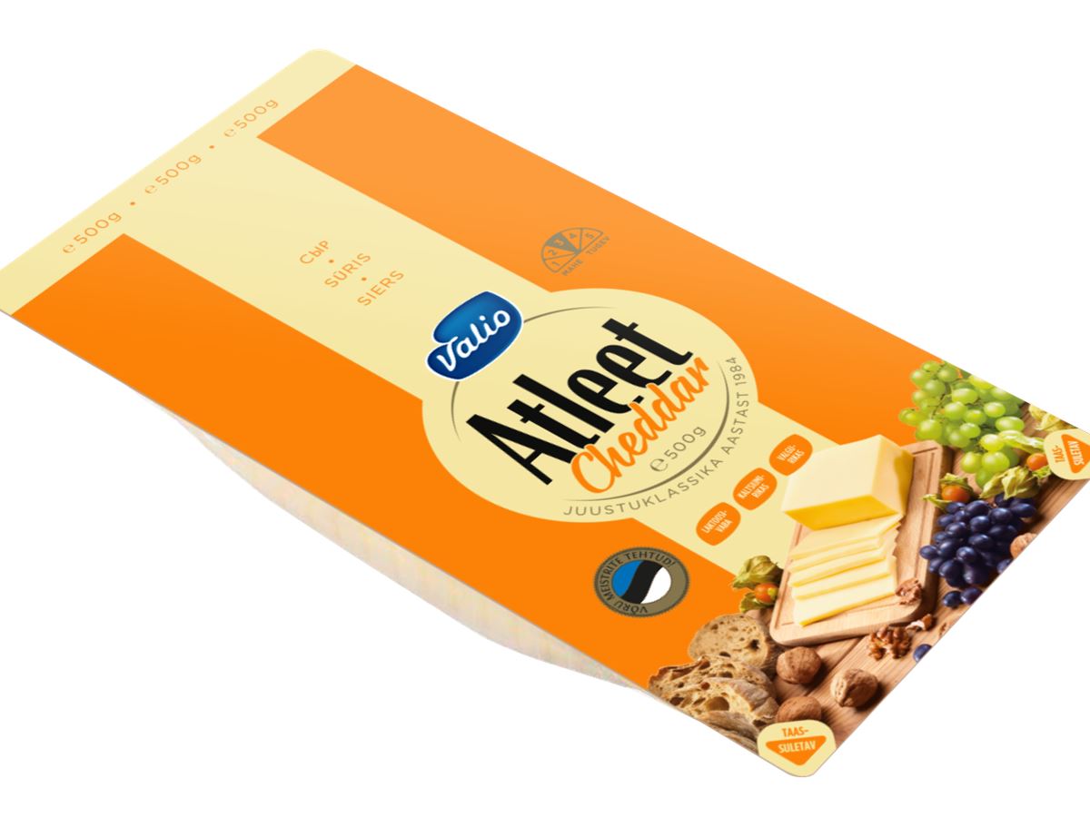 Valio Atleet Cheddar sliced cheese 500g | Valio