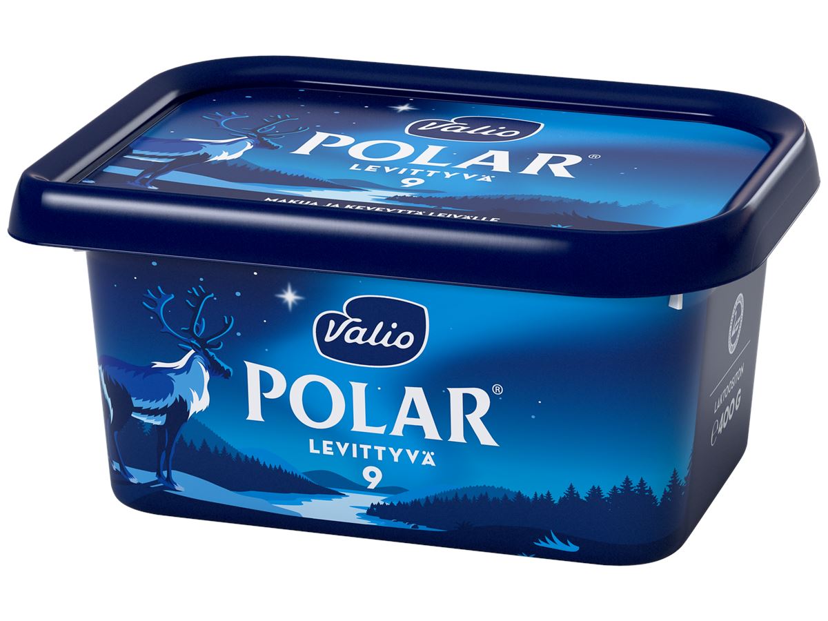 Valio Polar® Levittyvä 9 % maustamaton sulatejuusto laktoositon | Valio