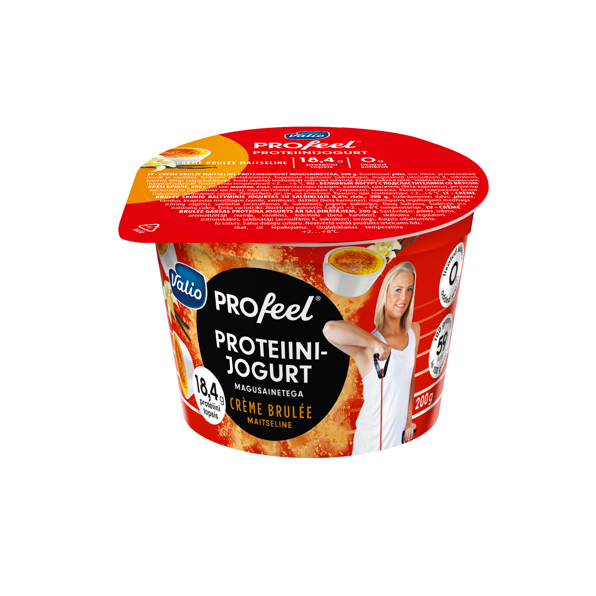 Valio PROfeel crème brulé protein yoghurt 200g | Valio