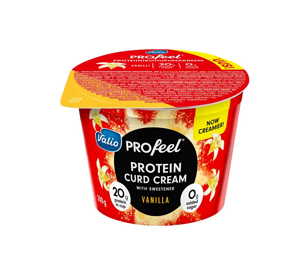 Valio PROfeel protein curd cream vanilla 200g | Valio