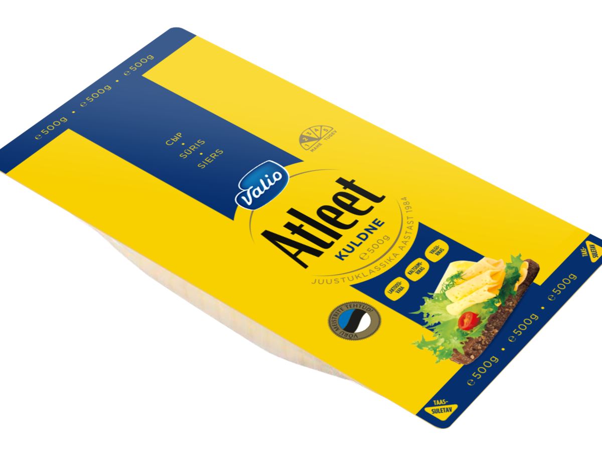 Valio Atleet Kuldne viilutatud juust 500g | Valio