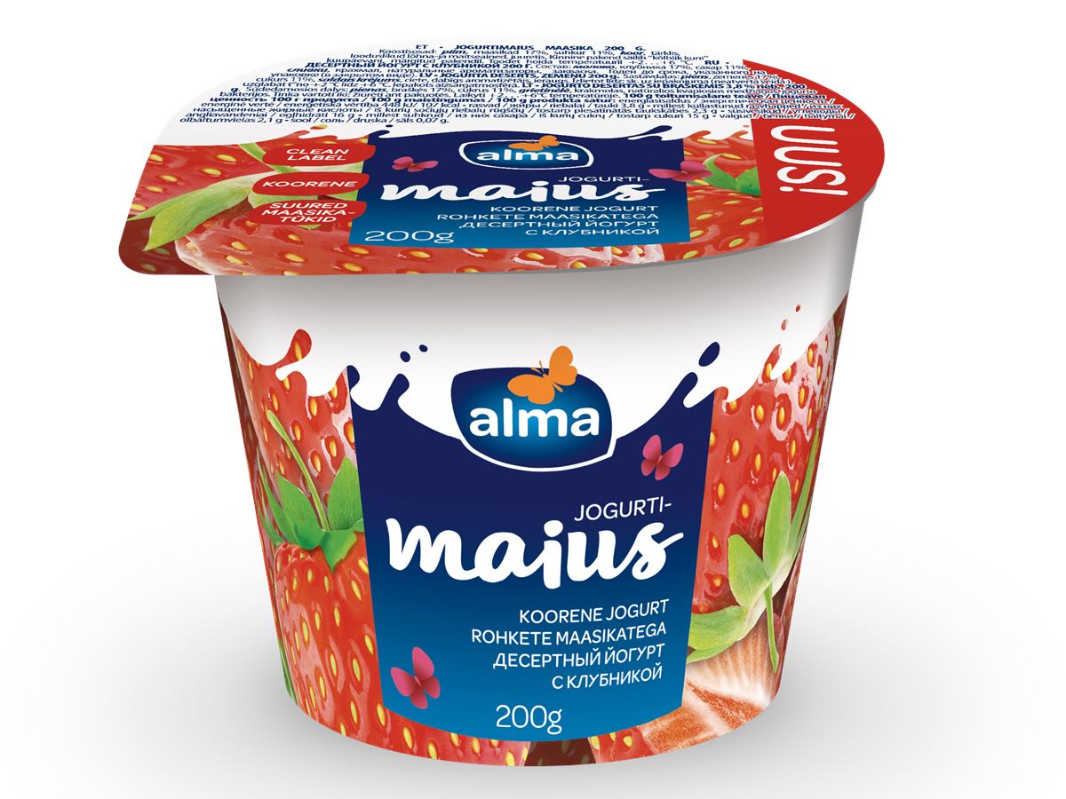 Alma strawberry yoghurt dessert 200g | Valio