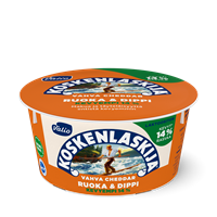 Valio Koskenlaskija® Ruoka & Dippi cheddar laktoositon - Valio