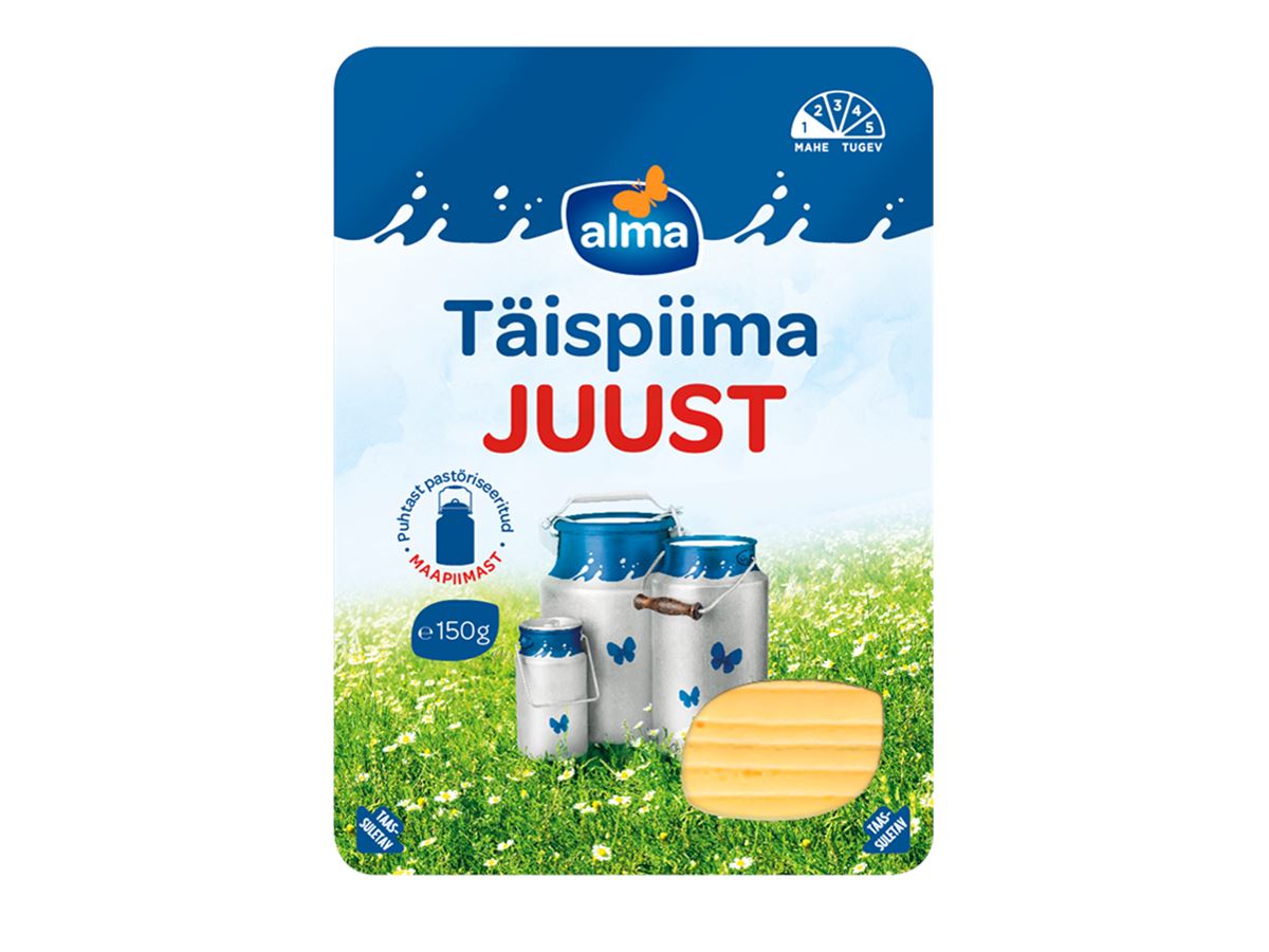 Alma viilutatud juust täispiimast 150g | Valio