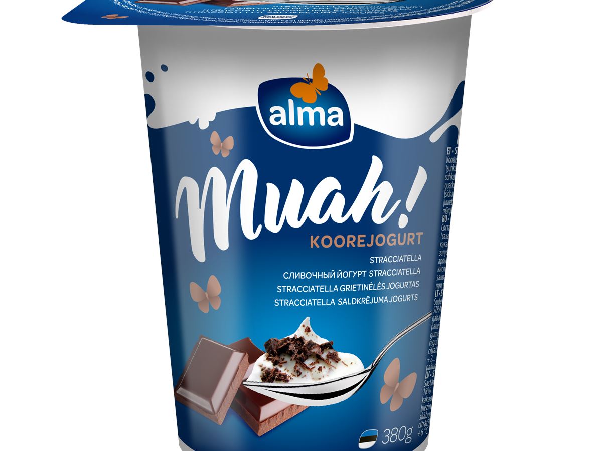 Alma Muah! stracciatella koorejogurt 380g | Valio