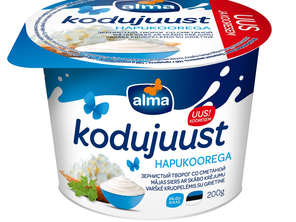 Alma cottage cheese with sour cream 200g | Valio