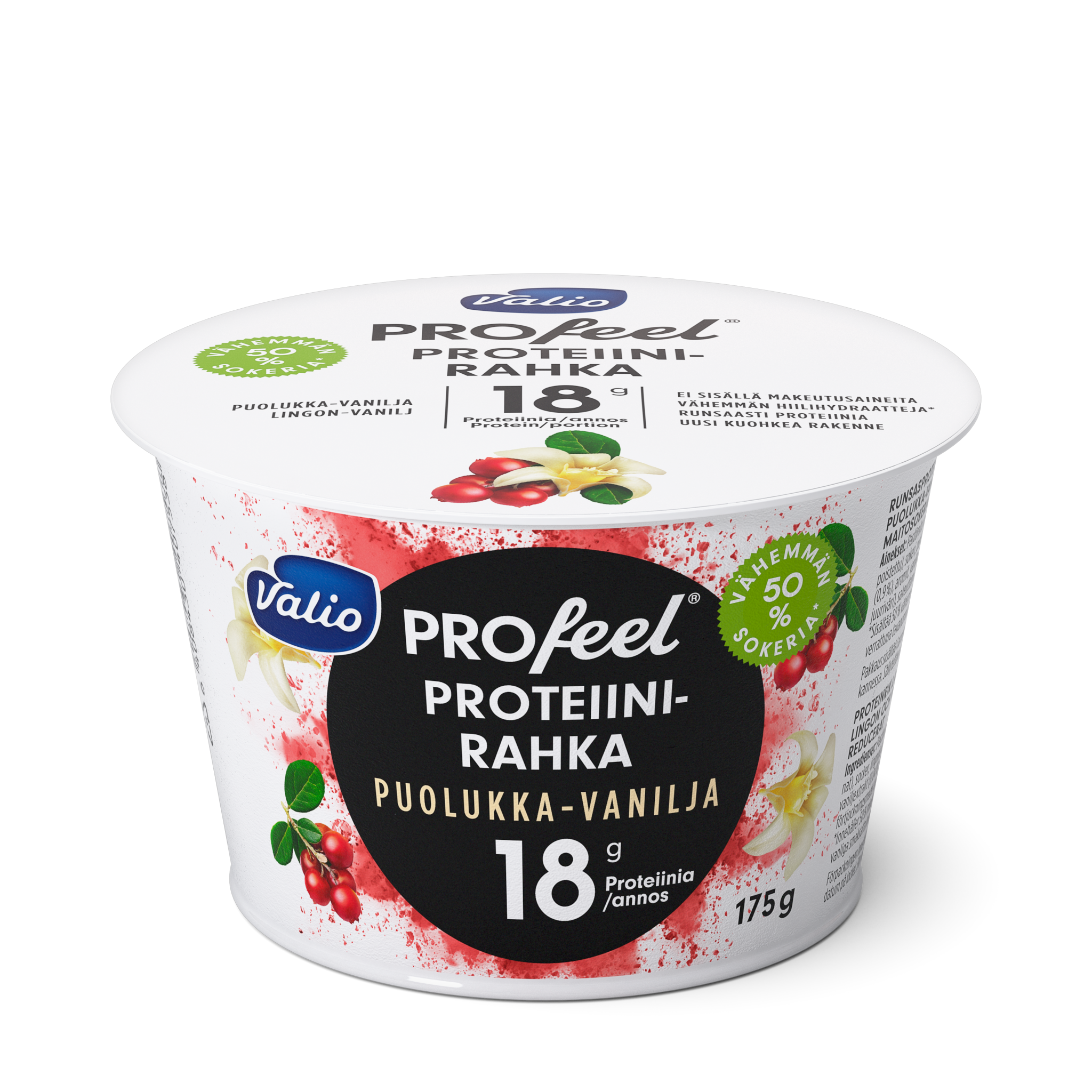 Valio PROfeel® proteiinirahka puolukka-vanilja | Valio