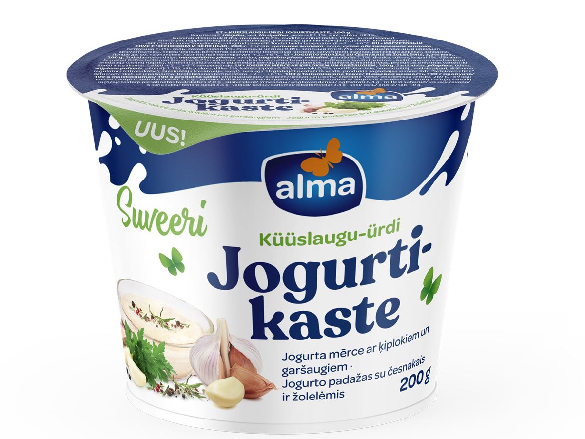 Alma yoghurt sauce garlic-herb, 200 g | Valio