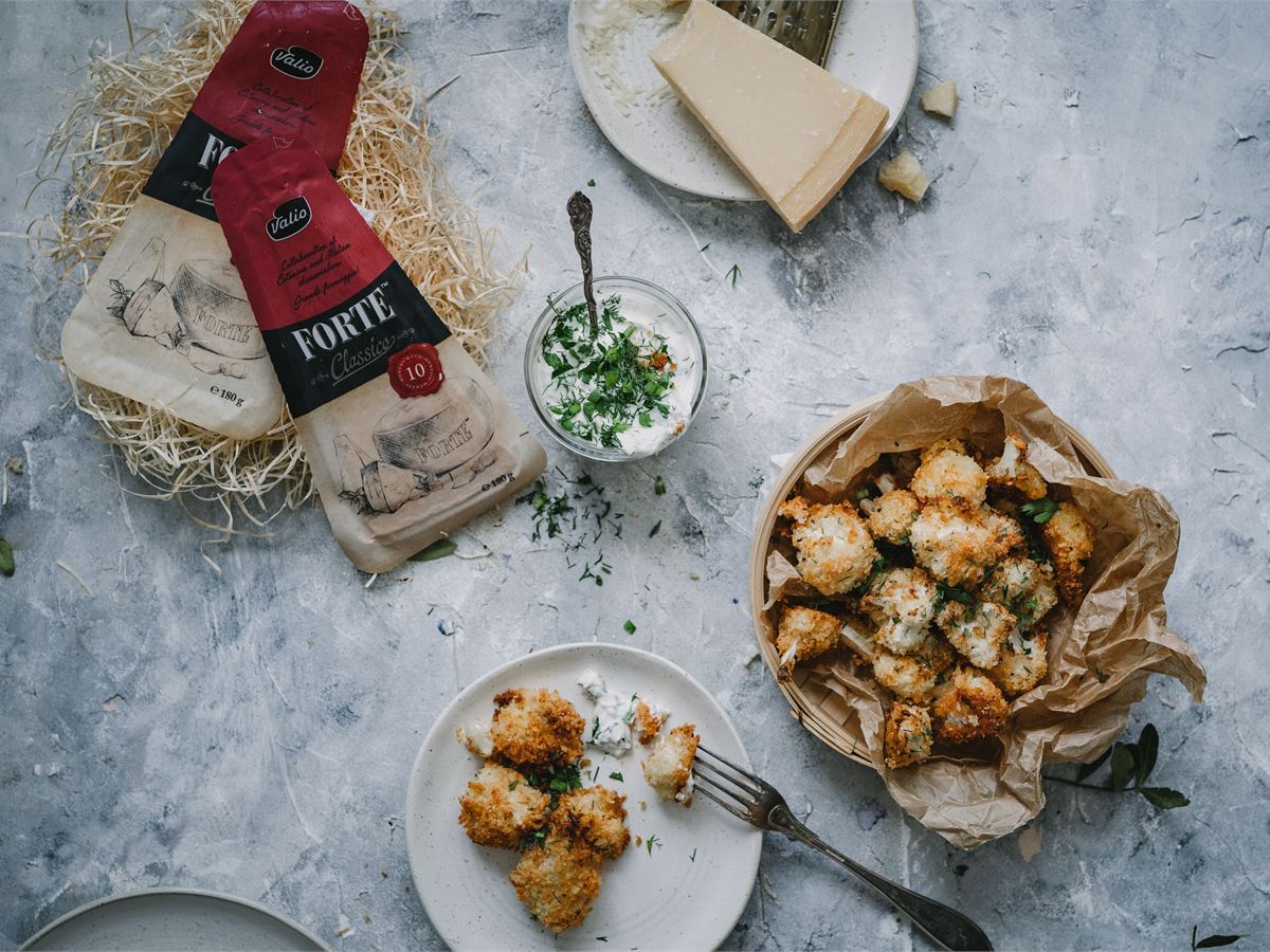 Forte kõva juustu-lillkapsasnäkid | Valio