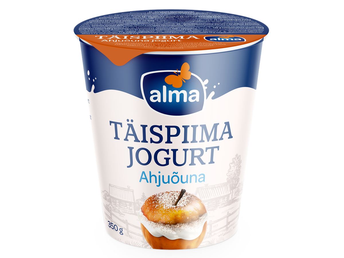 Alma whole milk yoghurt baked apple, 350 g | Valio