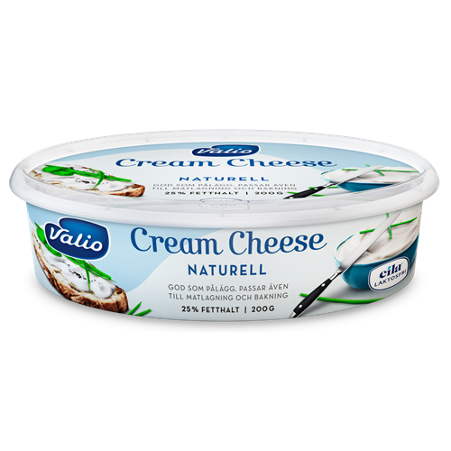Valio Laktosfri cream cheese naturell - Valio Sverige