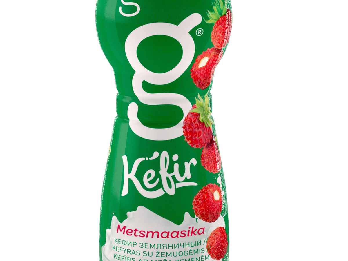 Kefyras su žemuogėmis VALIO GEFILUS, 300 g | Valio