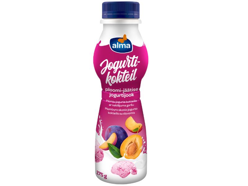 Alma ice-cream flavored plum yoghurt drink 275g | Valio