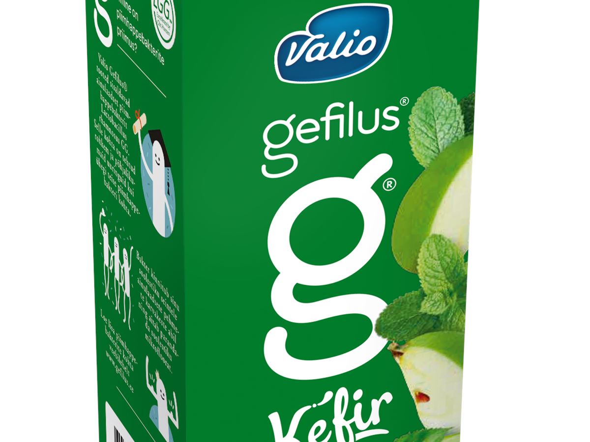 Gefilus ābolu kefīrs ar piparmētru garšu, 1 kg | Valio