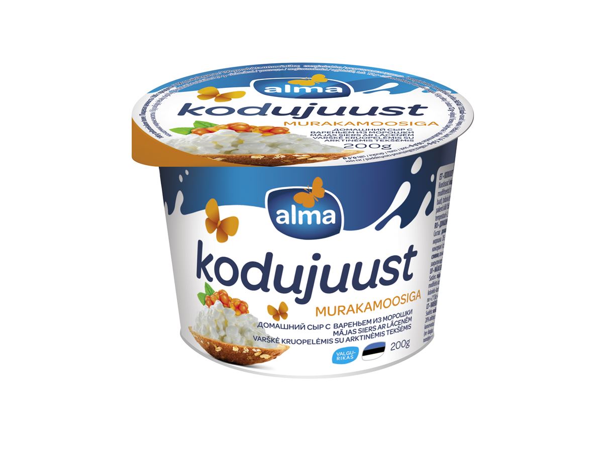 Alma cottage cheese with cloudberry jam 200g | Valio