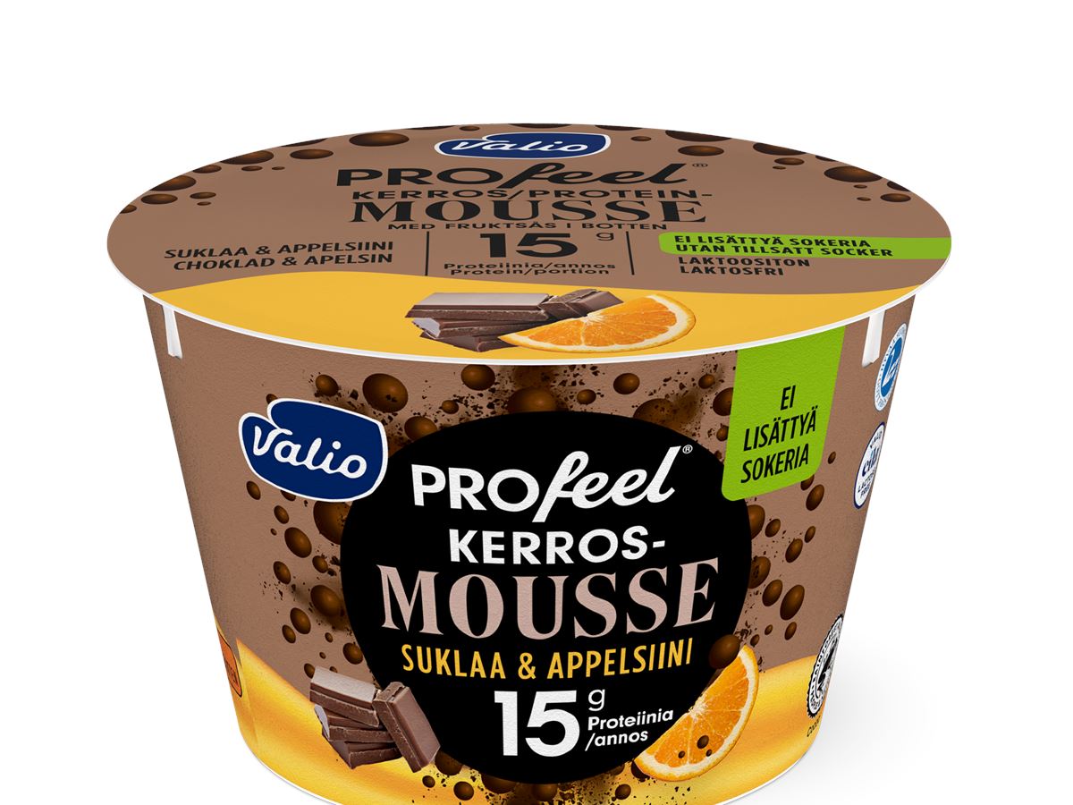 Valio PROfeel® kerrosmousse suklaa & appelsiini - Valio