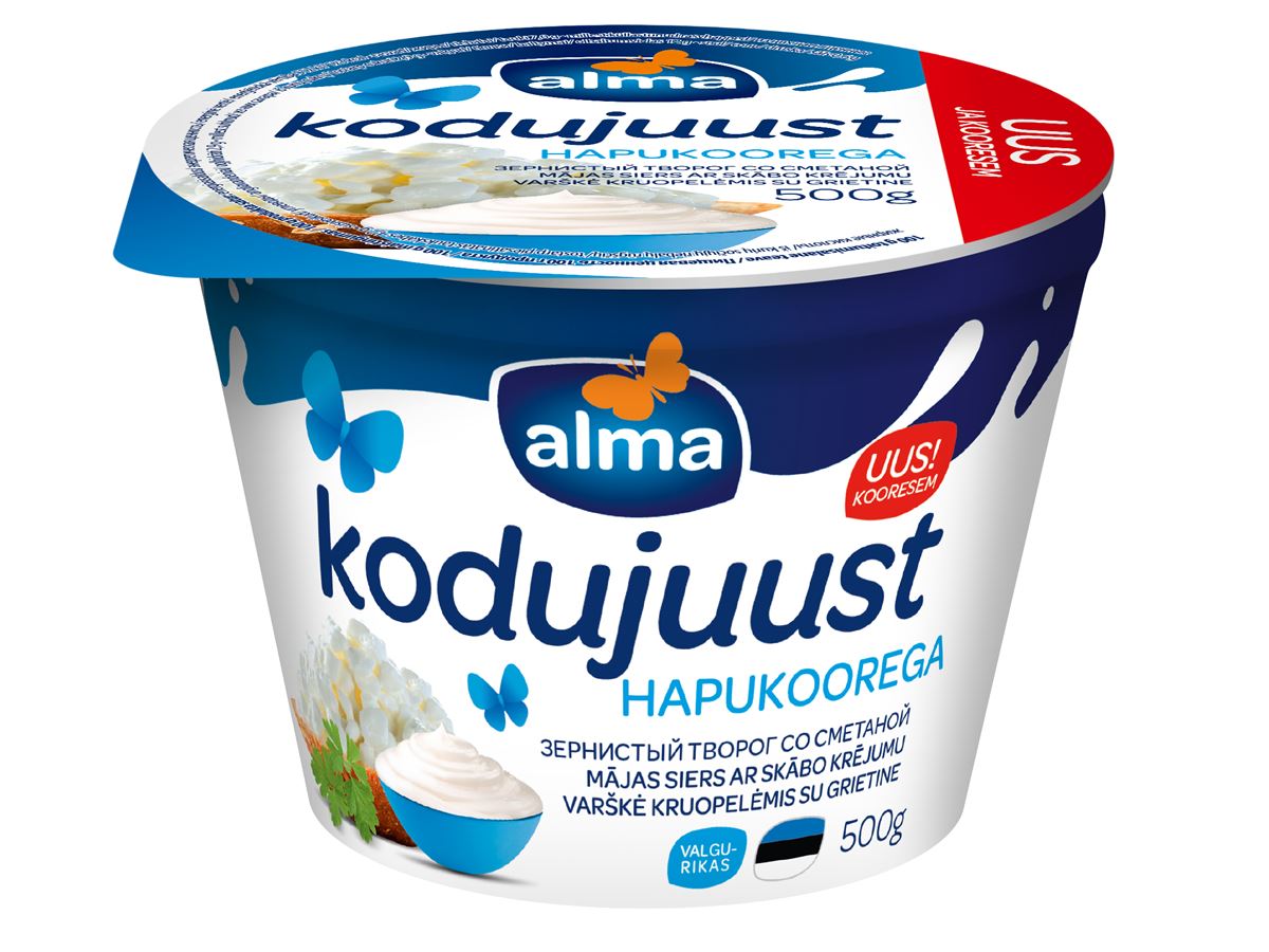 Alma cottage cheese with sour cream 500g | Valio