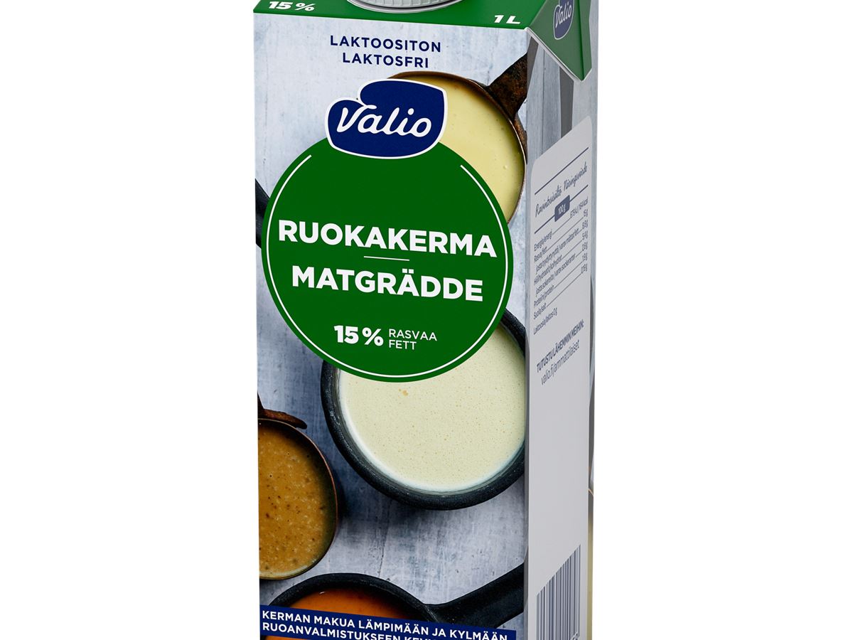 Valio ruokakerma 15 % laktoositon UHT - Valio