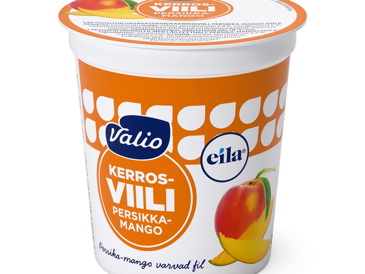 Valio kerrosviili 1 % persikka-mango - Valio