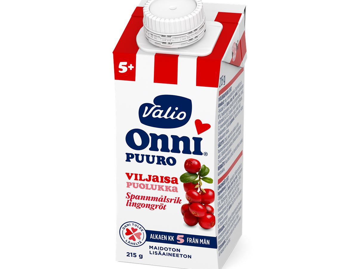 Valio Onni® viljaisa puolukkapuuro UHT - Valio